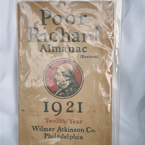 Other | Poor Richard Almanac Revived 1921 Benjamin Franklin | Poshmark